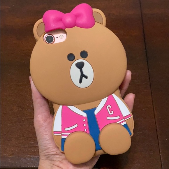 Accessories | Choco Bear Iphone 678 Silicone 3d Case | Poshmark